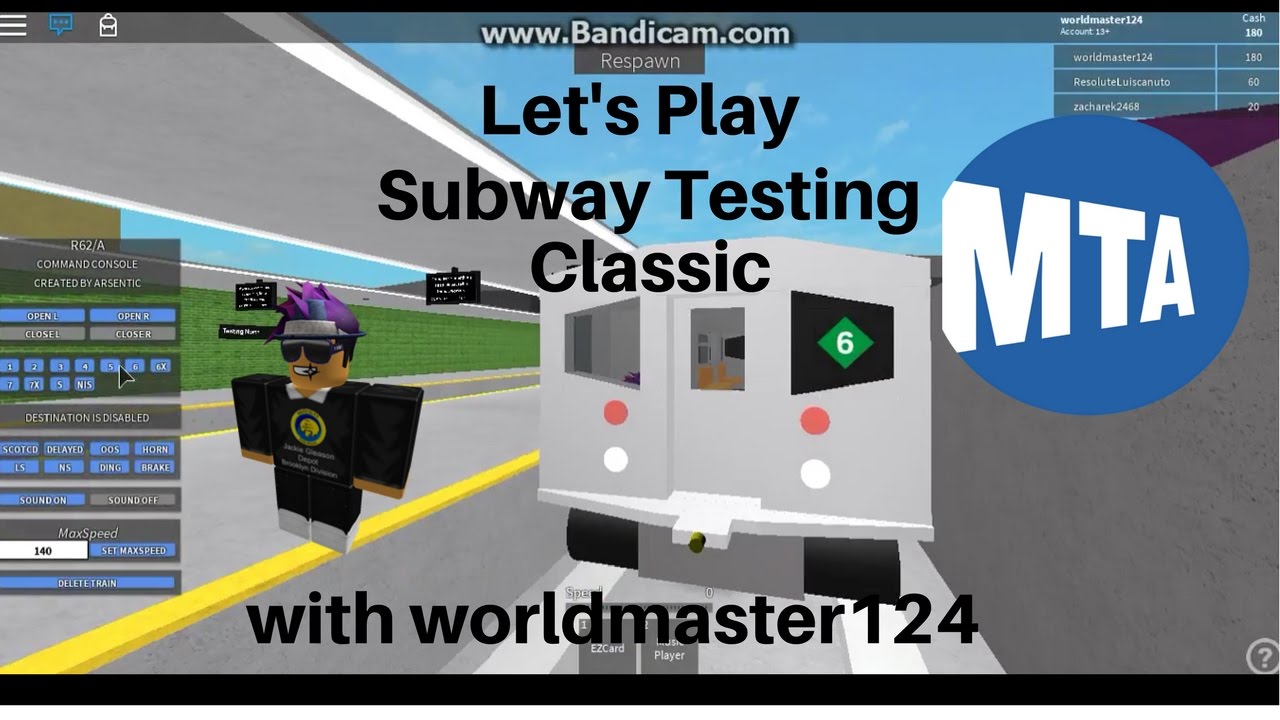 (ROBLOX) Let's Play Subway Testing Classic {R62} - YouTube