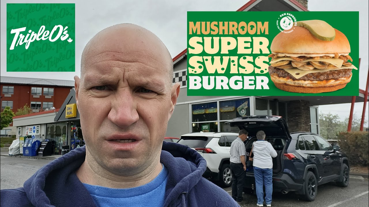Triple O's Mushroom Super Swiss Burger. - YouTube
