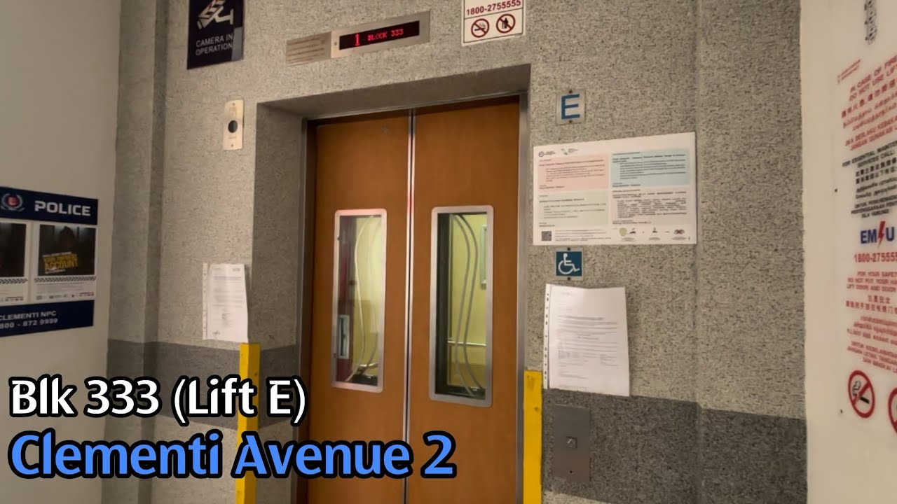 Blk 333 Clementi - 2011 Sigma Elevator [Lift E] - YouTube