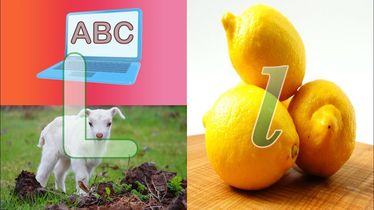 Learn the ABCs in capital and Lower Case | "l" is for lemon - YouTube