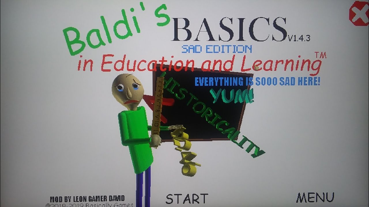 EVERYONE IS SAD AGAIN!?! |Baldi's Basics mod Baldi's Basics In ...