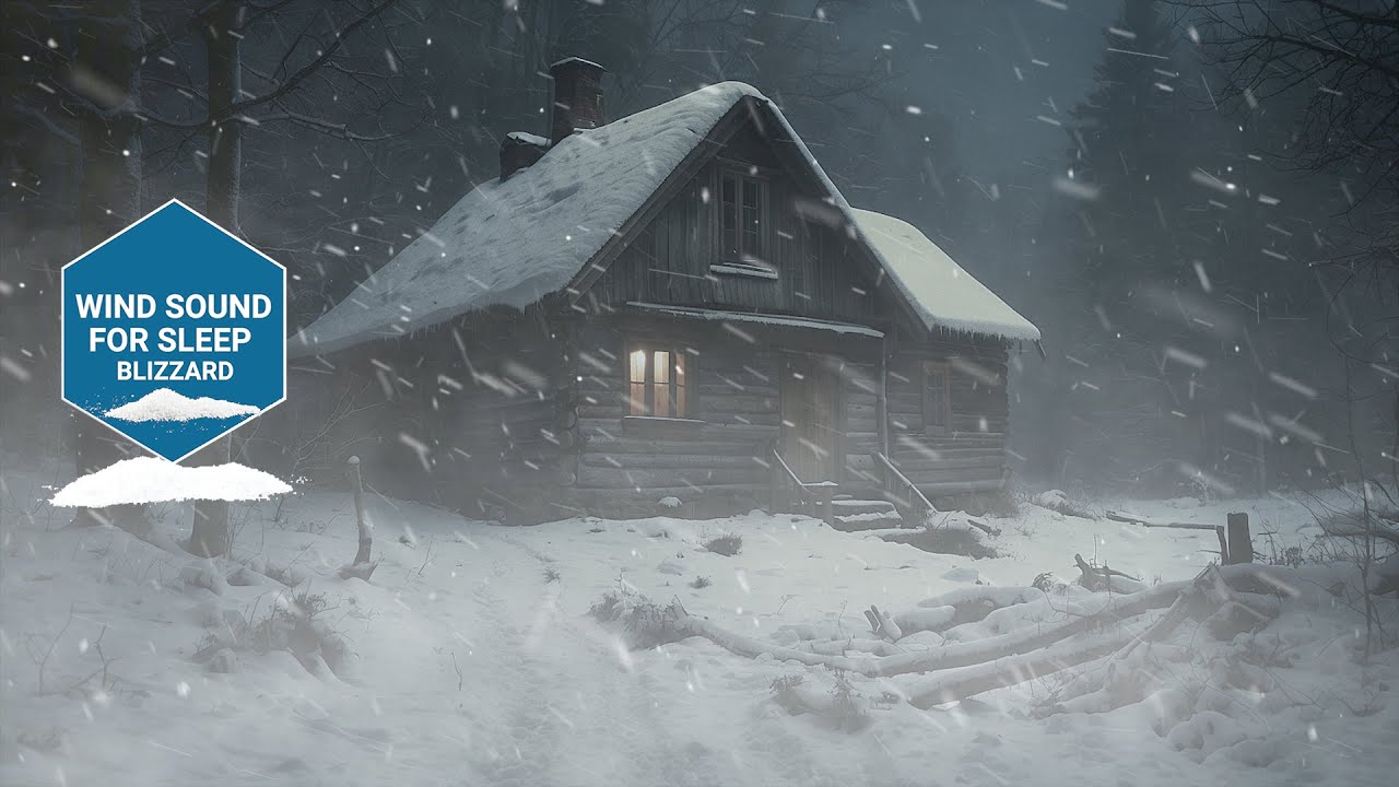 ️ Snowstorm & Cold Wind Sound for relaxing - YouTube