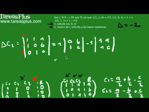 transformación lineal de R3 en p2 parte2 - YouTube