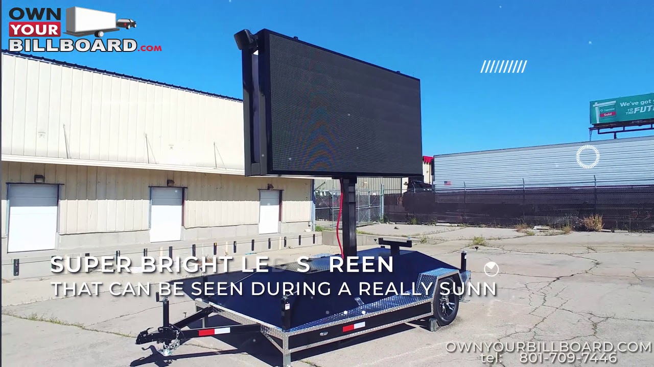 Brand New Led Billboard Trailer for sale - YouTube