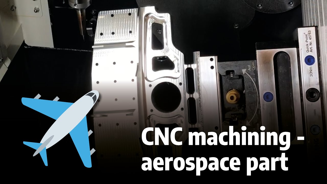 5-axis milling / CNC machining of an aerospace part - YouTube