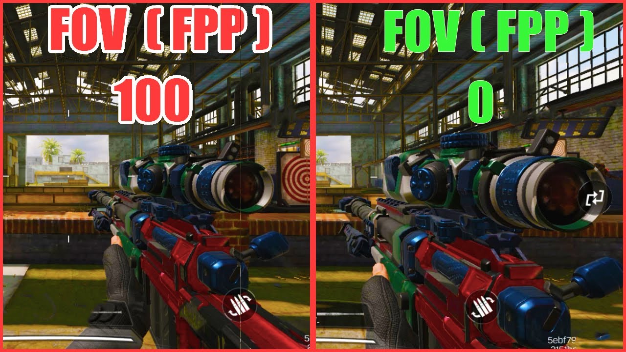 COD MOBILE FOV FPP Sniping.FOV FPP 0 AND 100 TEST - YouTube