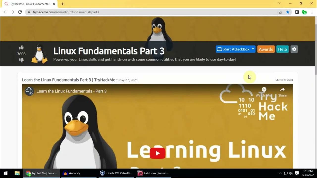 How to connect Tryhackme Open VPN with Kali Linux - YouTube