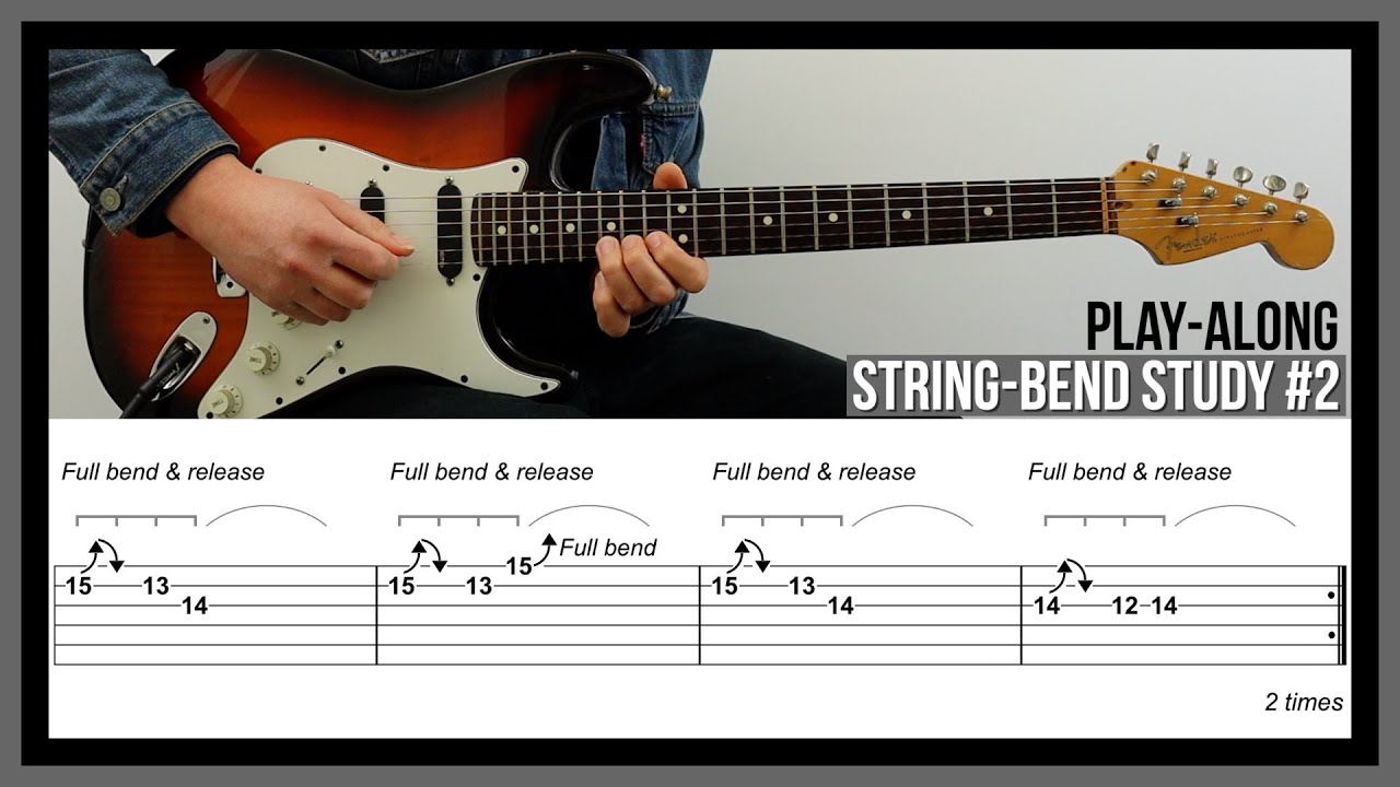 String-Bend Study #2 - Learn to Bend Guitar Strings - YouTube