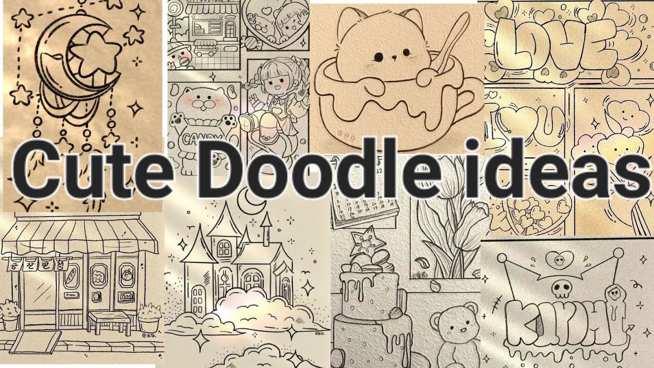 Cute doodle ideas # aesthetic # cute drawing # cute doodle ideas ...