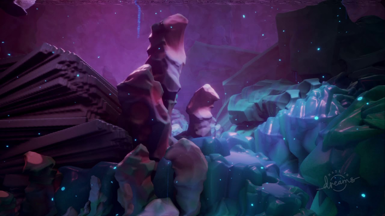 Space cave environment wip - YouTube