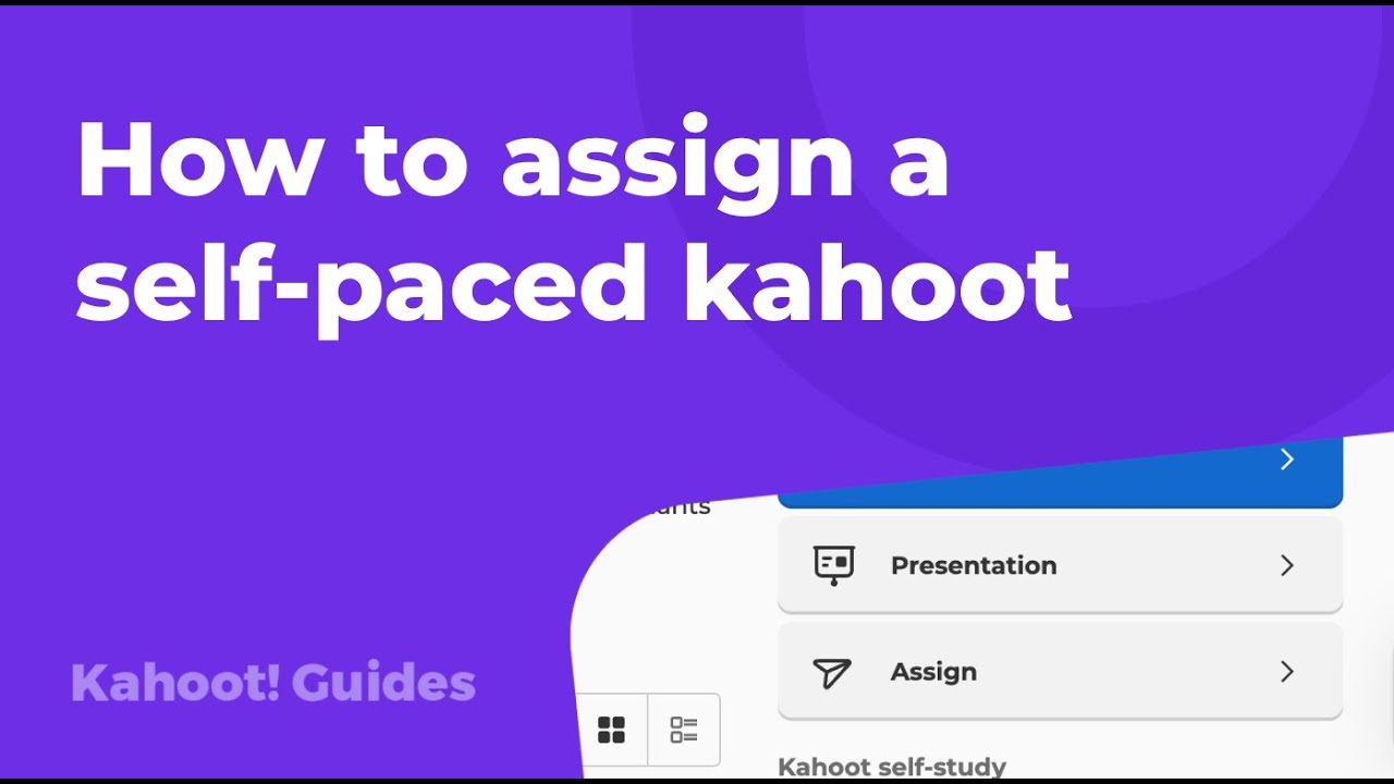 How to Assign a kahoot - Step-by-Step Tutorial - YouTube
