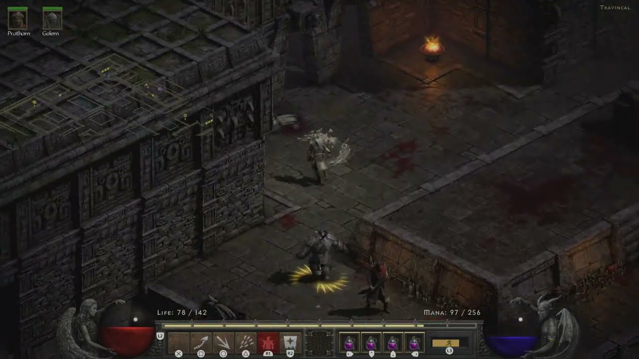 Diablo II: Resurrected_ Pt 33 Khalim's Flail in Travincal. Necromancer ...