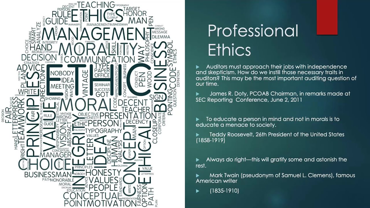 Professional Ethics : Auditing - YouTube