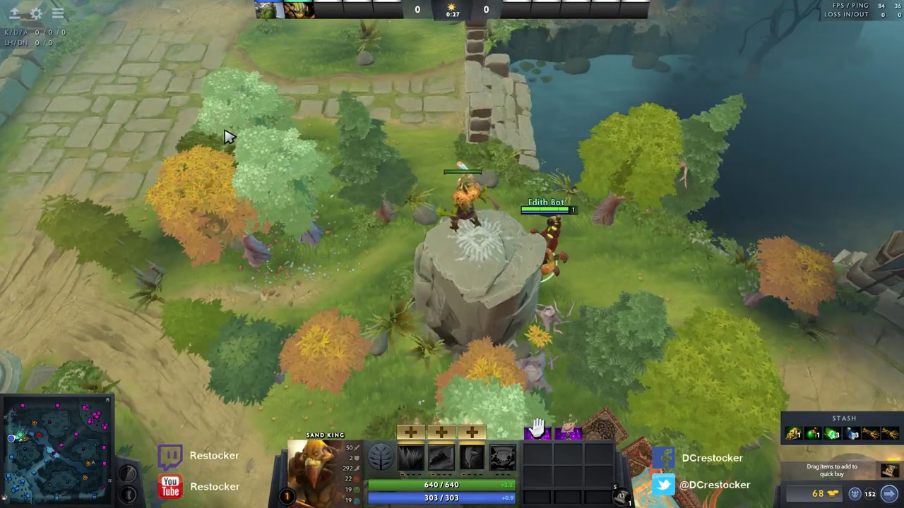 Dota 2 [7.21d] - Tiny Creep Toss/Cliffing Trick (Dire + Radiant) - YouTube