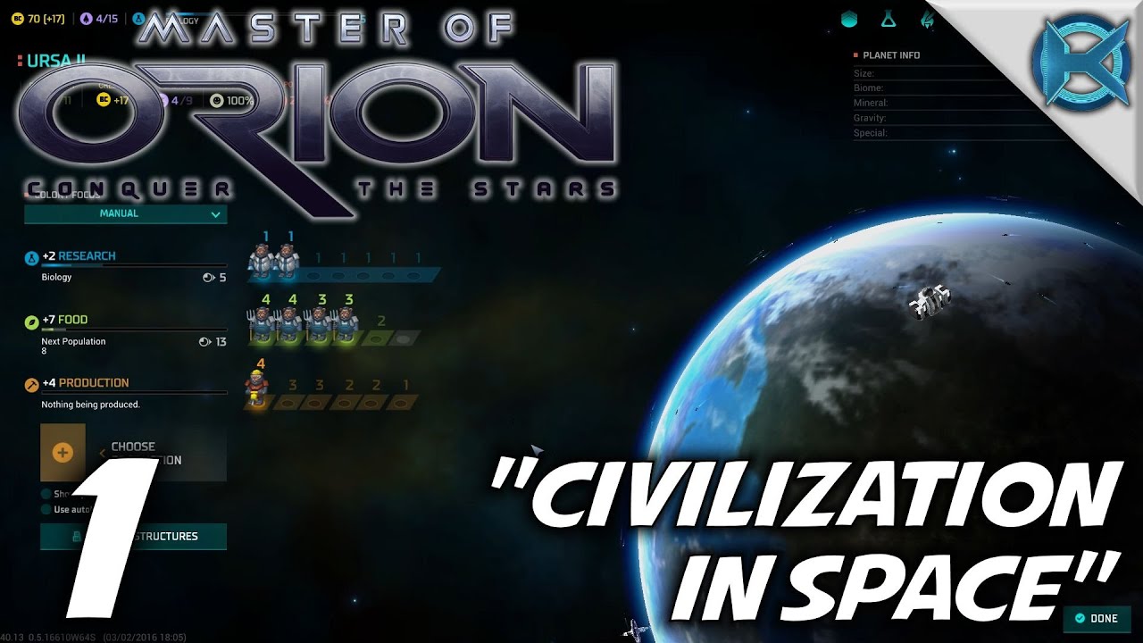 The NEW Master of Orion -Ep. 1- "Civilization In Space" -Let's Play ...
