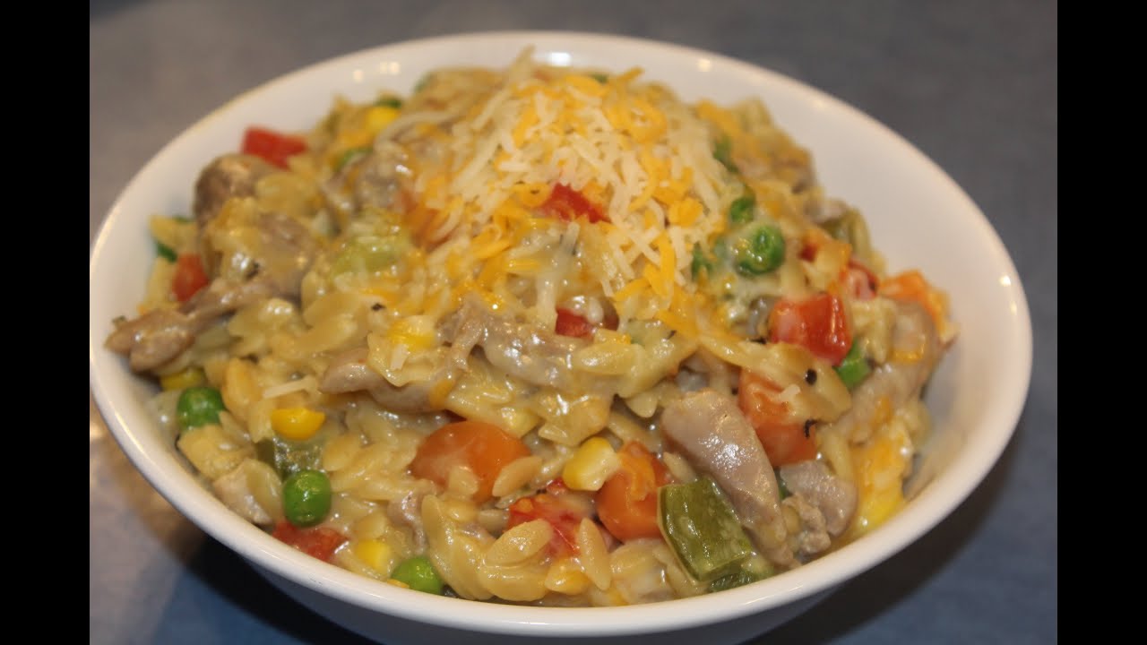 Chicken and Vegetable Risoni - YouTube