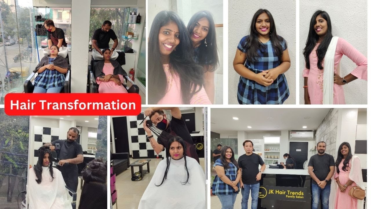 Hair Cut Vlog |Our hair transformation| Fully Satisfied Hair cut |JK ...