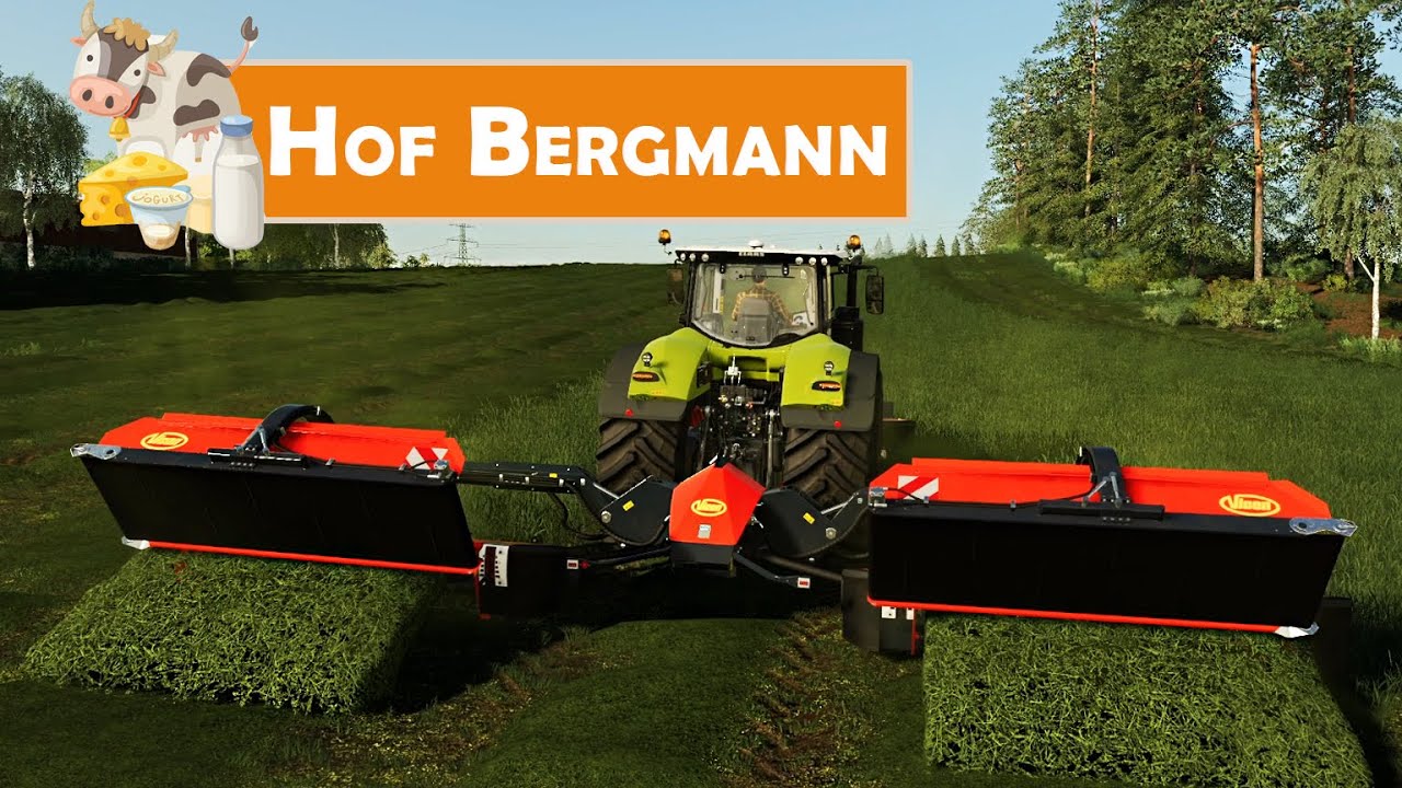 LS19 HOF BERGMANN #230: Gras mähen für unsere Tiere | LANDWIRTSCHAFTS ...