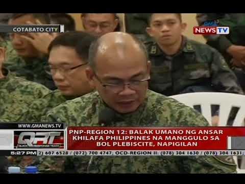 PNP-Region 12: Balak umano ng Ansar Khilafa Philippines na manggulo sa ...