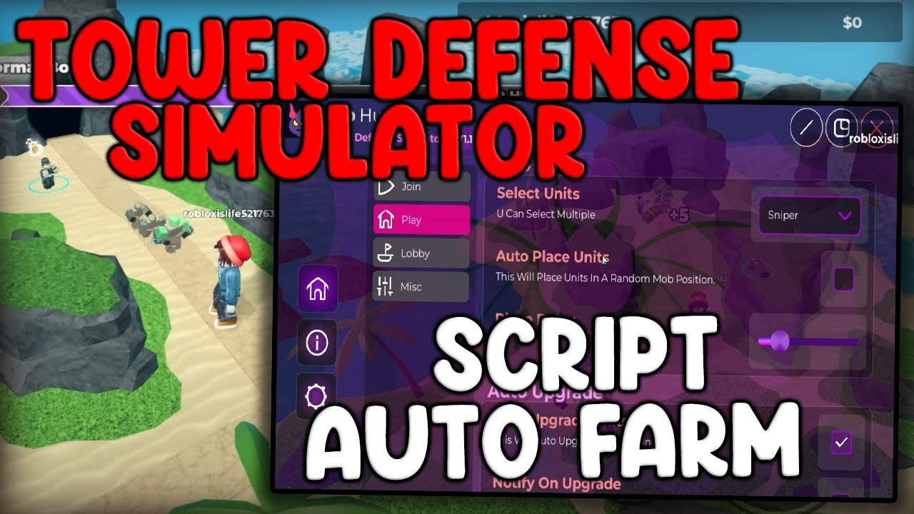 [☢️Polluted Wasteland] Tower Defense Simulator Script Auto Farm Auto ...