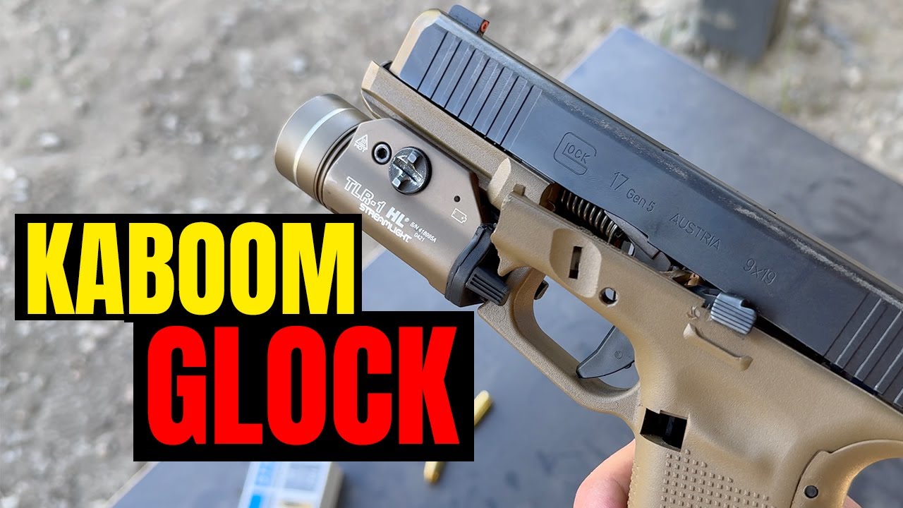 Glock KABOOM : un Pistolet Glock 17 Gen5 explose dans la main d'un ...