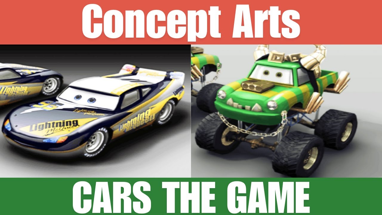 Cars the video Game ALL CONCEPT ART DESIGNS - YouTube