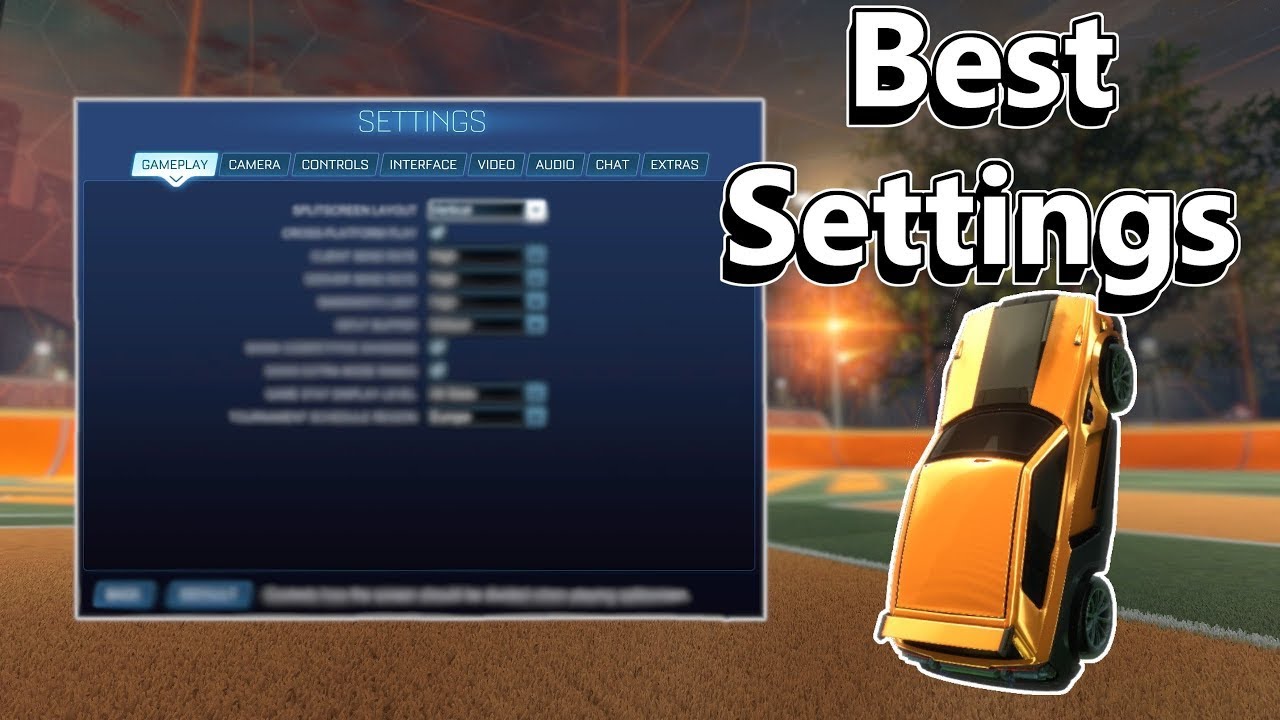 les meilleures setting Rocket League pour 2025 - YouTube