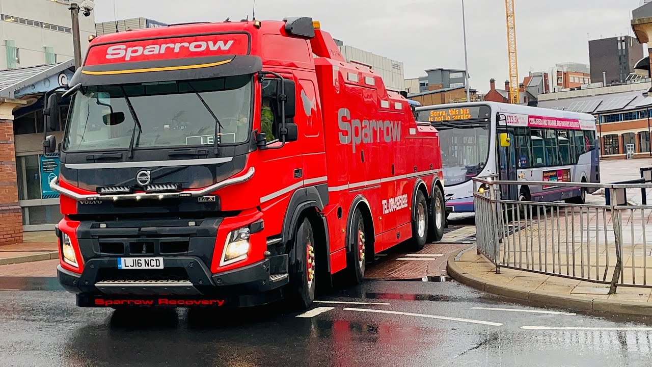 Sparrow Lorry With Broken Down First Bus Sheffield 63003 - YouTube