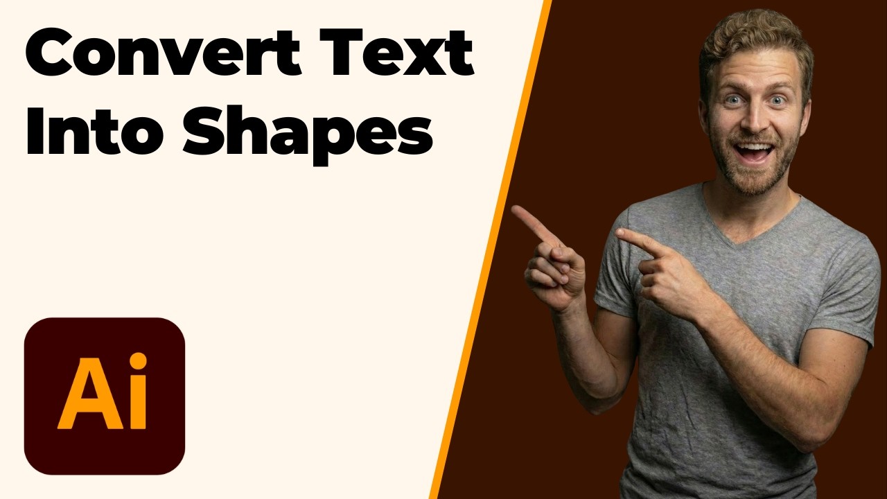 How To Convert Text Into Shapes In Illustrator (2026 Easy Guide) - YouTube