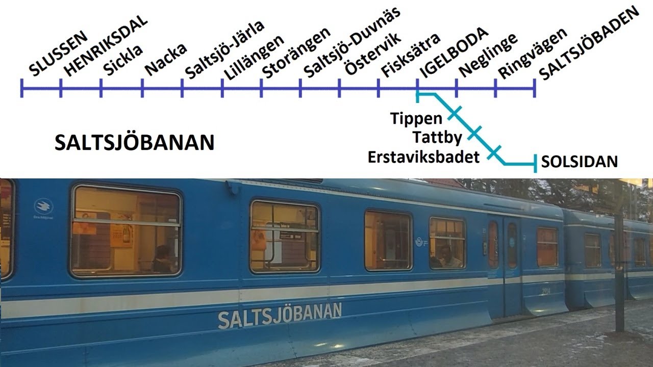 Saltsjöbanan Stockholm - Saltsjöbaden del 3/3. Igelboda, Solsidan och ...