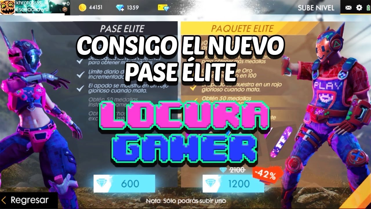 LOCURA GAMER: Conseguí el Nuevo PASE ÉLITE | El Mejor Pase Hasta Ahora ...