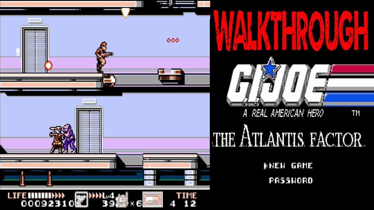 G.I Joe: The Atlantis Factor (NES) Walkthrough - YouTube