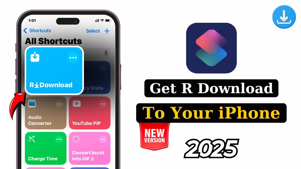 How To Get R Download on Any iPhone | R Download Shortcut 2025 - YouTube