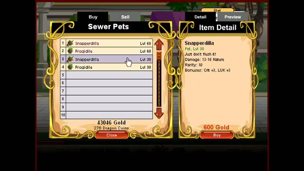 Let's Play - DragonFable Dragon Fable - Swordhaven Sewer Pets Shop ...