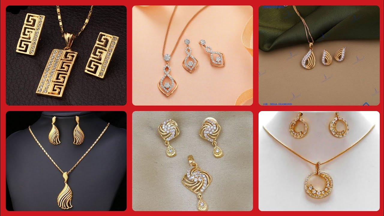 Beautiful And Stunning 6 Gram Gold Necklace Designs With Earrings - YouTube