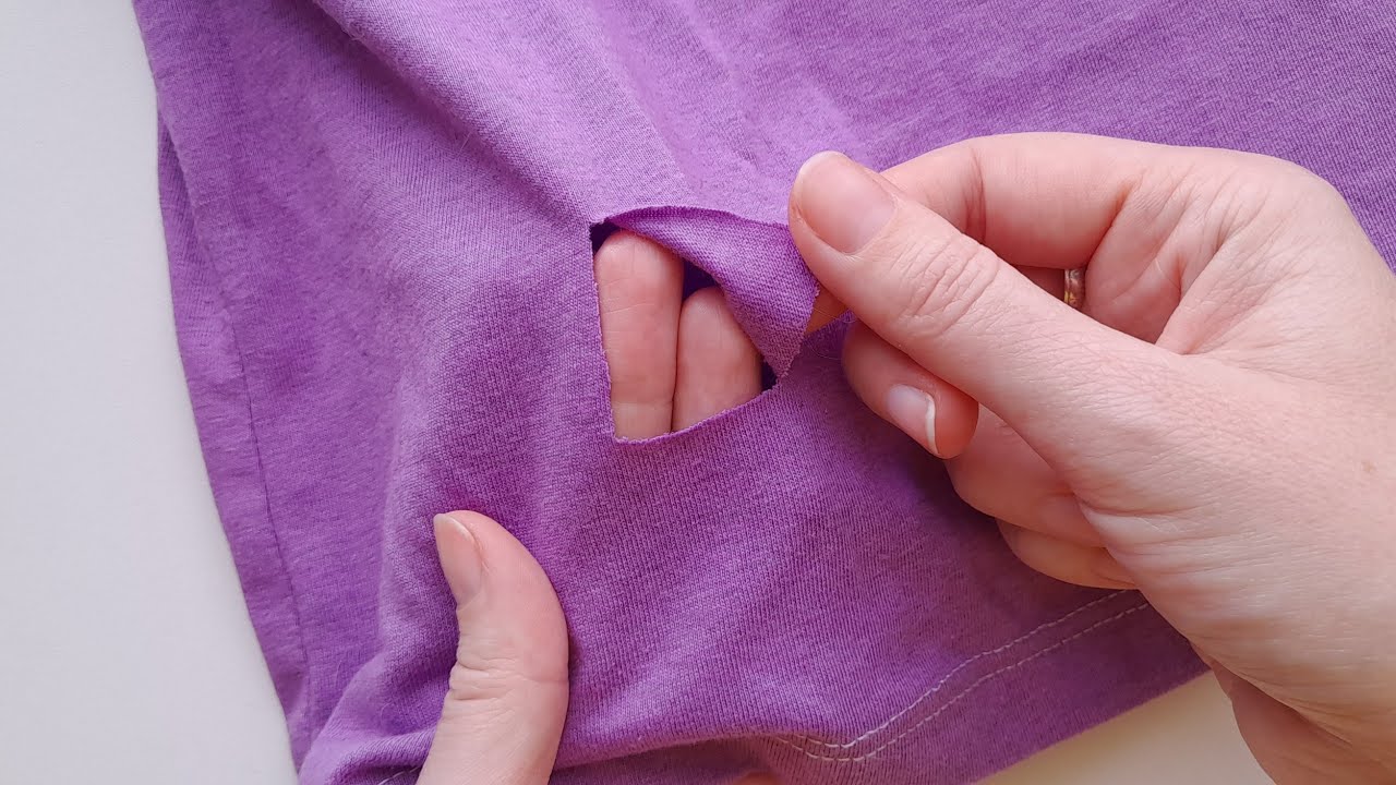🧵 Fix ANY Hole in 2 MINUTES – Fabric Hack That REALLY Works! - YouTube