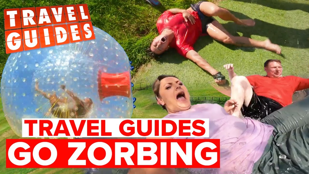 The Guides have a ball Zorbing on the highest track in the world ...
