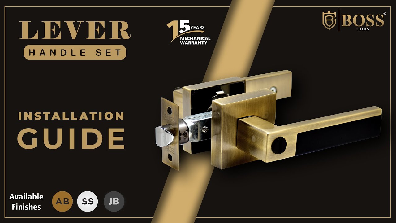 Lever Handle - Installation Guide | Boss Locks - YouTube