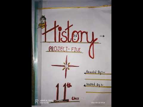 history project file class 11th - YouTube