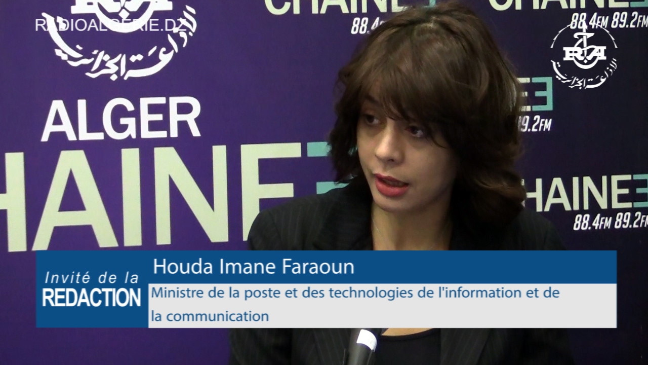 Houda Imane Faraoun Ministre de la poste et des technologies de l ...