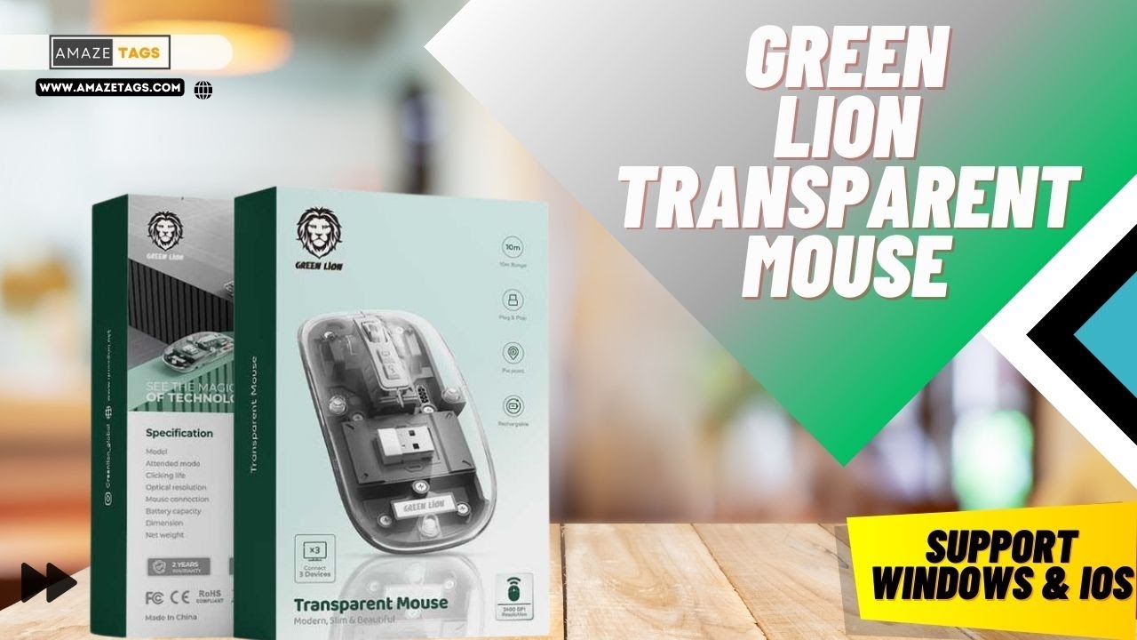 Green Lion Transparent Mouse - YouTube