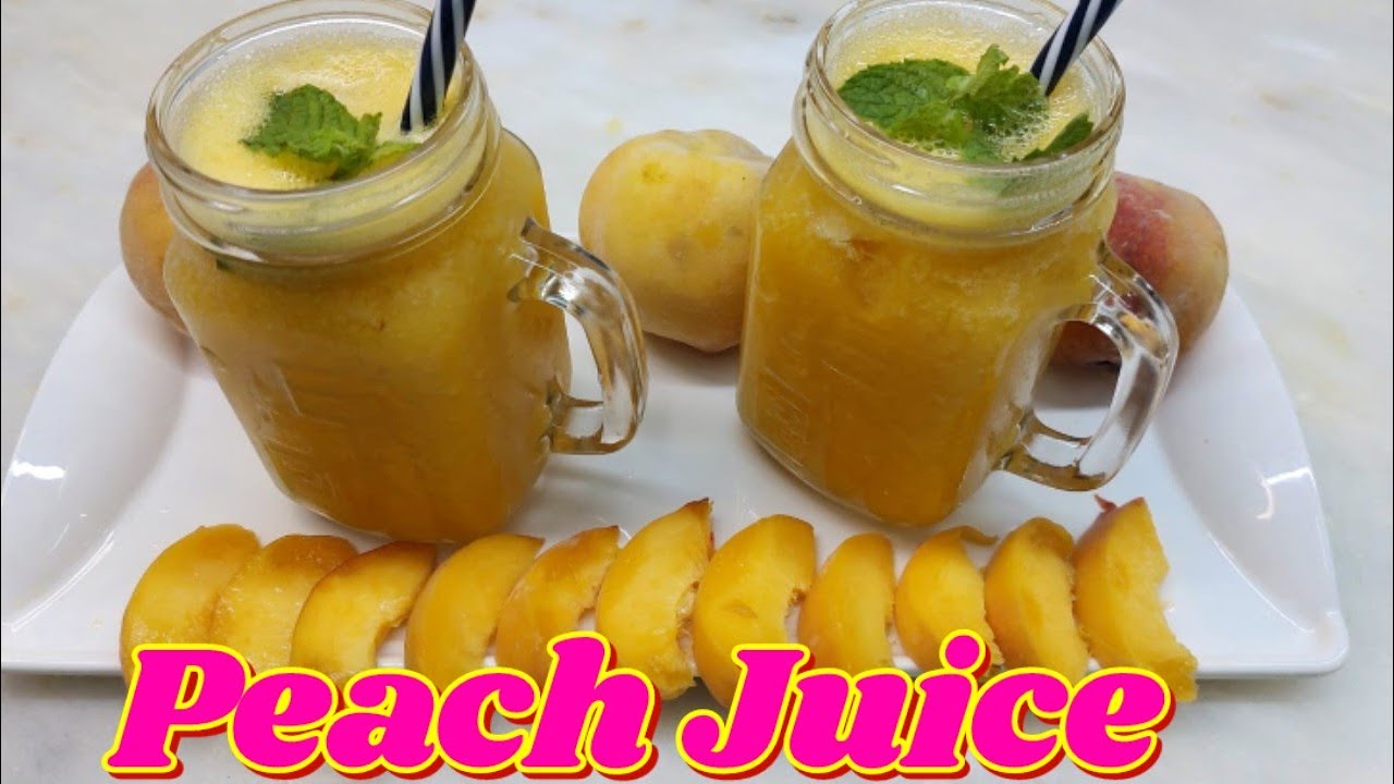 Peach Juice | Summer Peach Sparkler Healthy Drink | Refreshing Aroo ...