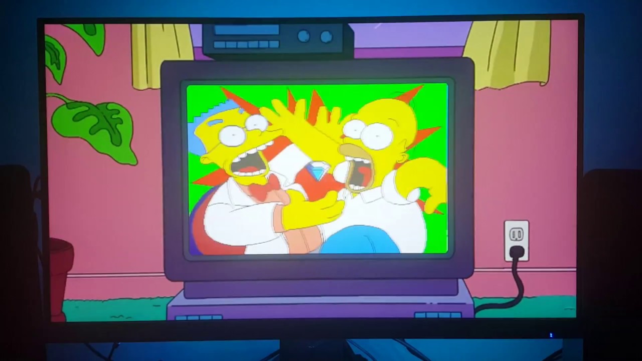 SNES Classic Mini RetroArch Overlay - The Simpsons TV - YouTube