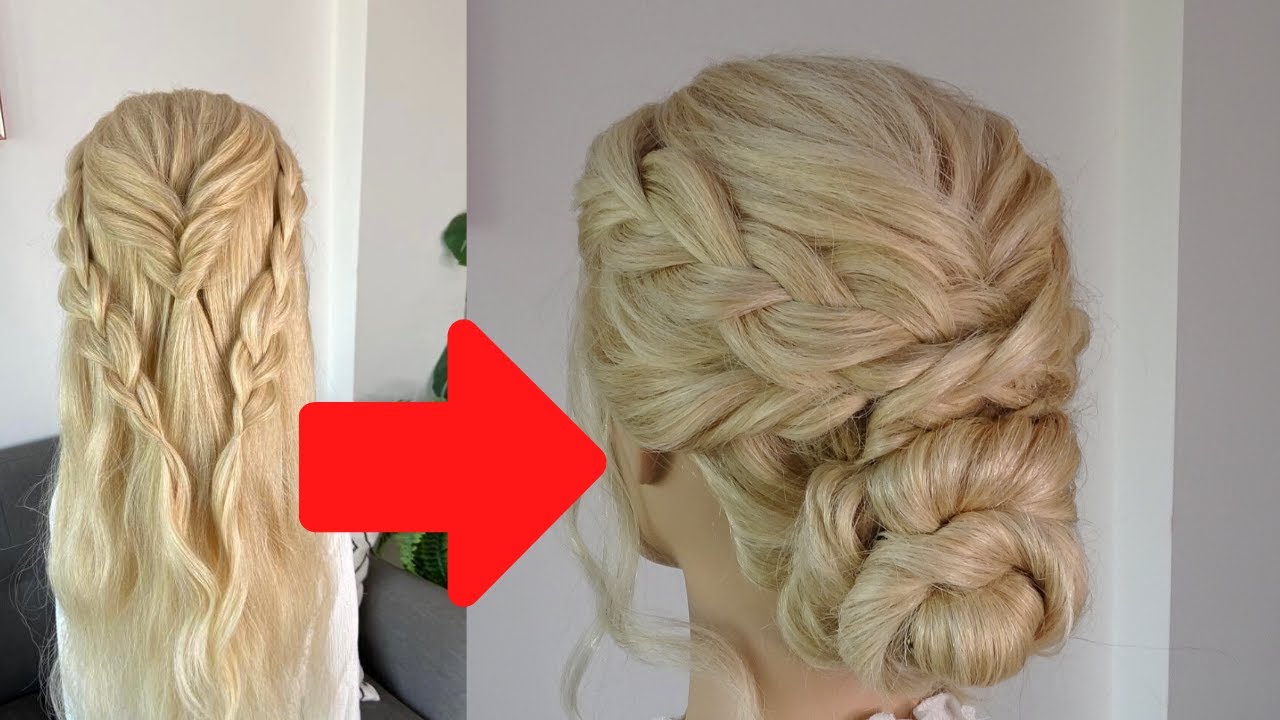 Messy Braid Updo Tutorial