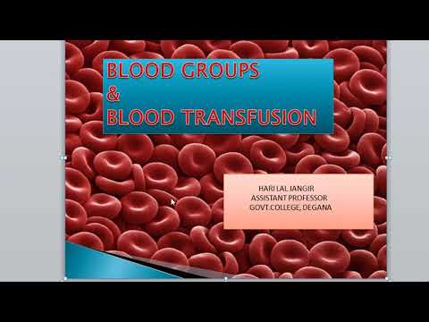 Blood group, Rh factor & Blood transfusion - YouTube