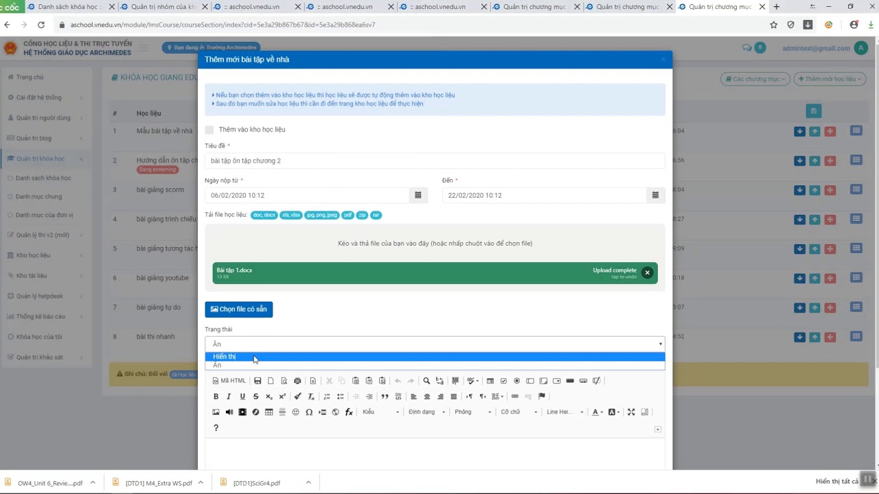 [HDSD_VNPT-Elearning] Bước 5: Giáo viên giao bài tập cho học sinh - YouTube