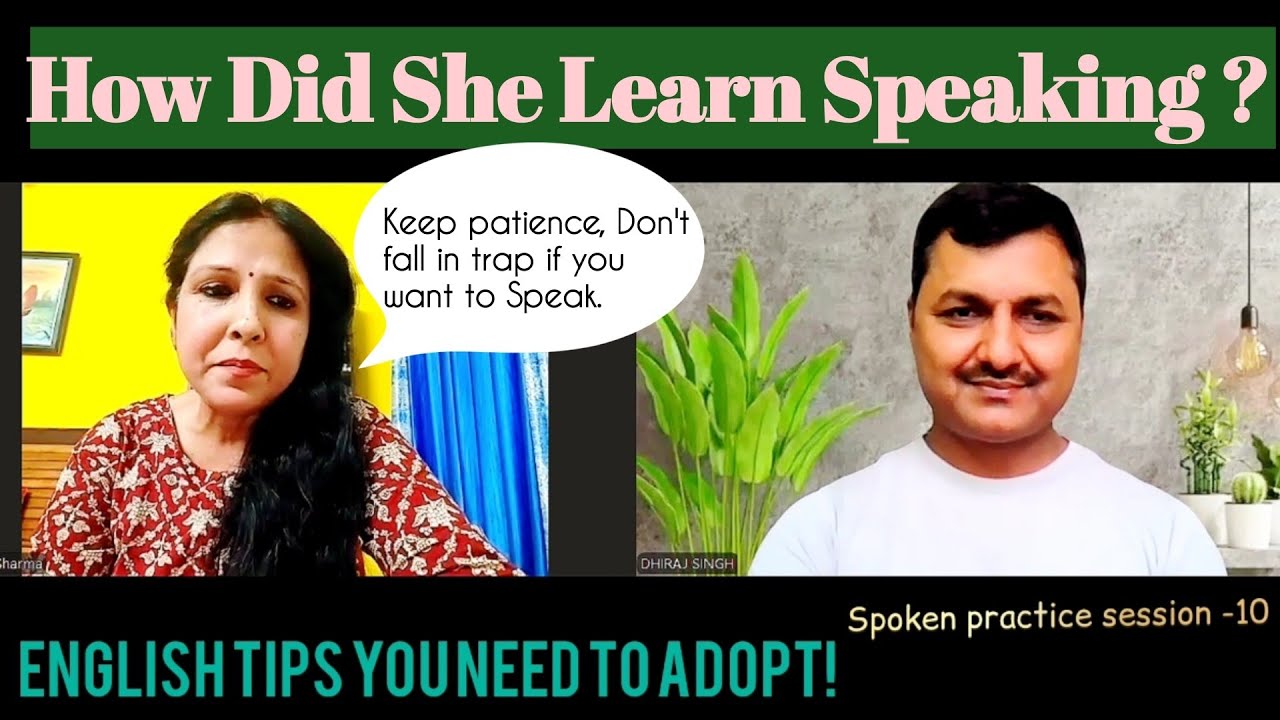 How She Learned English Speaking ? / How to start English speaking from ...