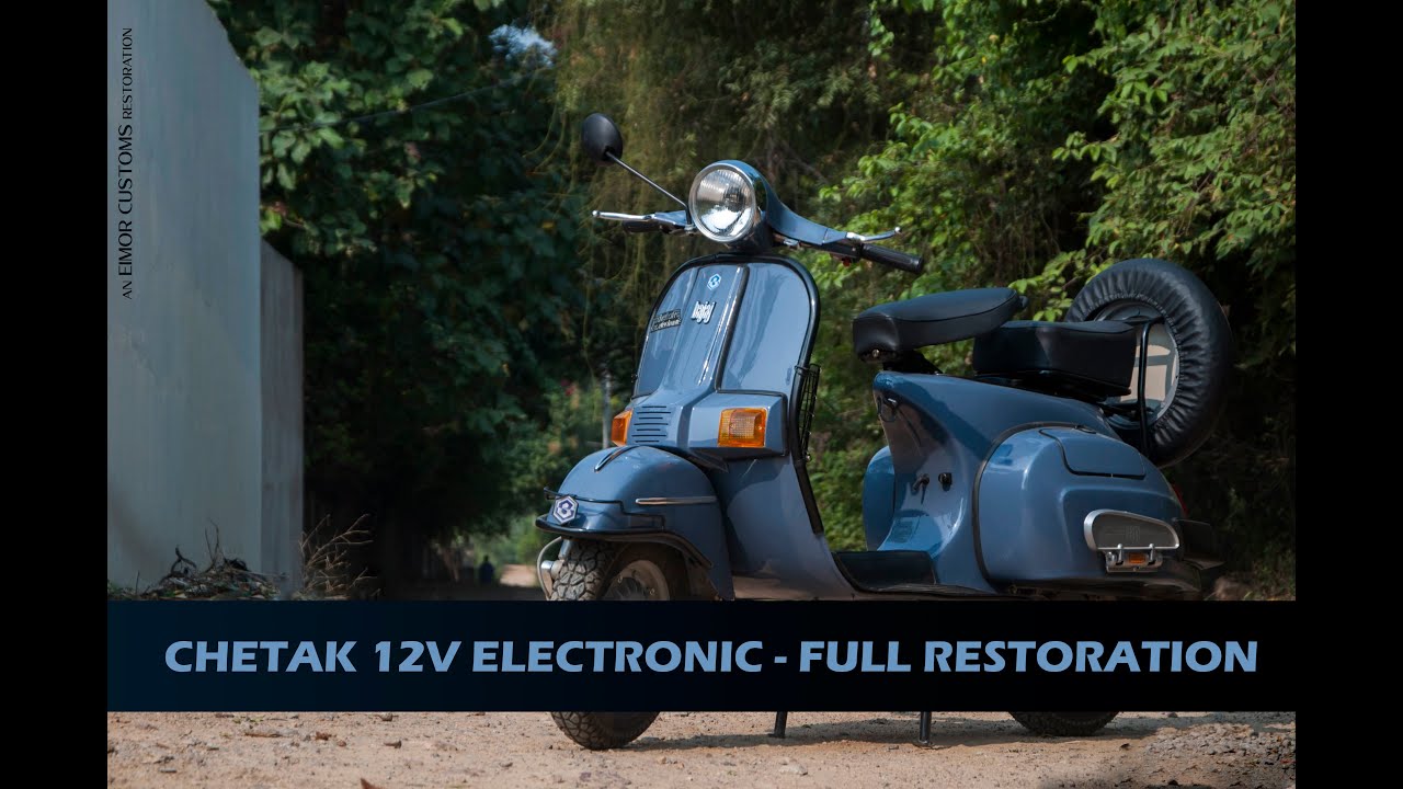 Bajaj Chetak restoration | Complete scooter restore | Vintage bike ...