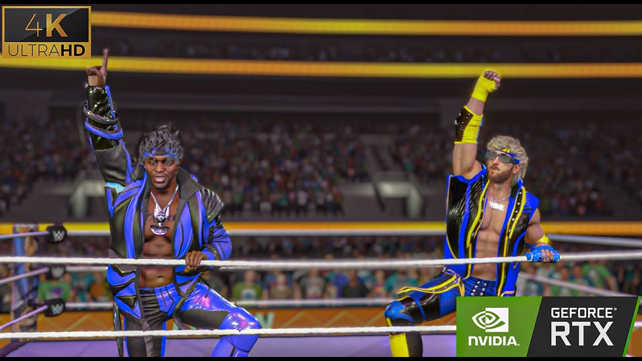 WWE 2K23 Logan Paul's and KSI Tag Team Entrance - YouTube