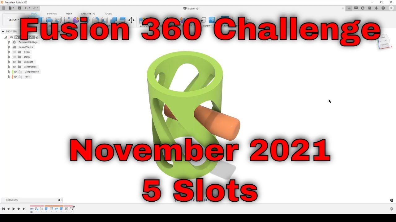 Fusion 360 Challenge 2021 November - 5 Slots - YouTube